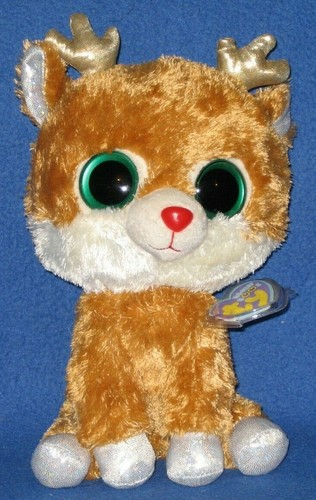 TY BEANIE BOOS - ALPINE the REINDEER 9" (ORIGINAL VERSION) - MINT with ...