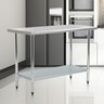Stainless Steel 48" x 24" NSF Kitchen Restaurant Work Prep Table with ...
