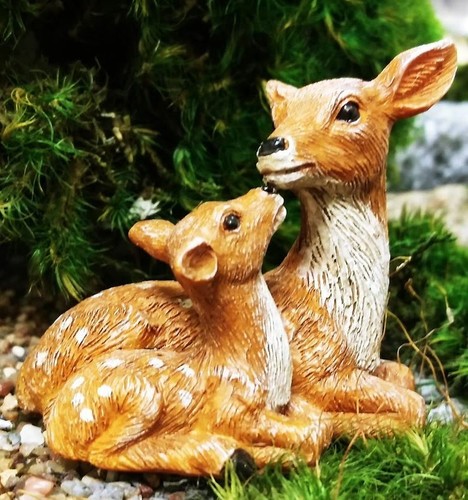 Two Fawns Deer WS 2033 Miniature Fairy Garden | eBay