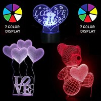 LED Light Gift For Her Girlfriend Wife Woman Mom Love Teddy Bear Decor ...