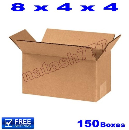 150 - 8x4x4 Cardboard Boxes 32ECT Mailing Packing Shipping Corrugated ...