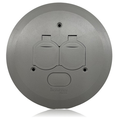Low Profile Round Floor Box Cover Gray Plastic 8100PVG | eBay