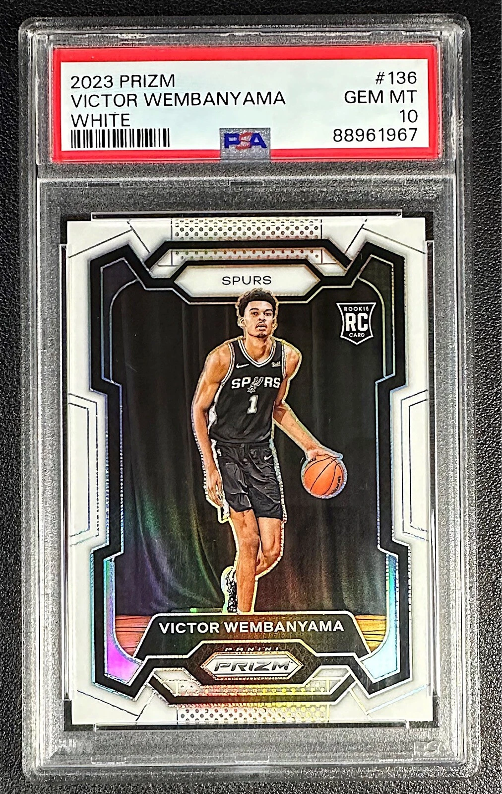 Victor Wembanyama 2023 Prizm #136 White /175 PSA 10 Price Guide ...