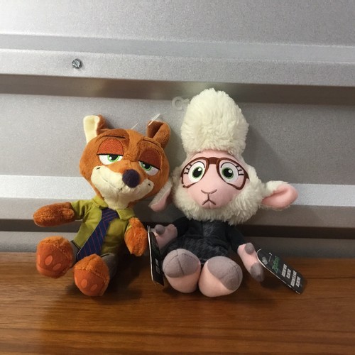 Disney Tomy Zootopia Nick Wild Mayor Bellwether Plush Stuffed Animal ...