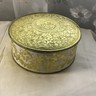 Vintage Guildcraft Ornate Embossed LION KNIGHT Gold Tin Container New ...
