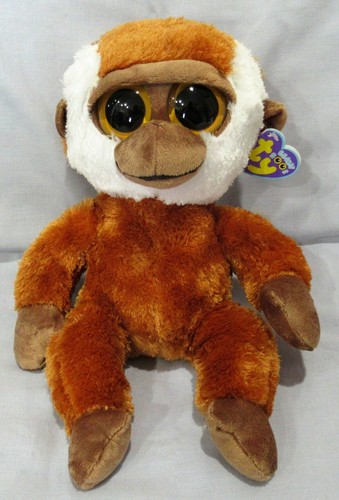 MEDIUM 9" - BONGO the ORANGUTAN Ty 9" SOLID EYES Beanie BUDDY SIZE Boos ...