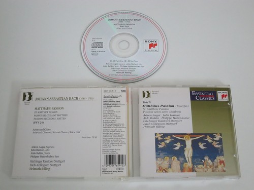 Helmuth Rilling / Bach St Matthew Passion (Sacred SBK 46544) CD Album ...