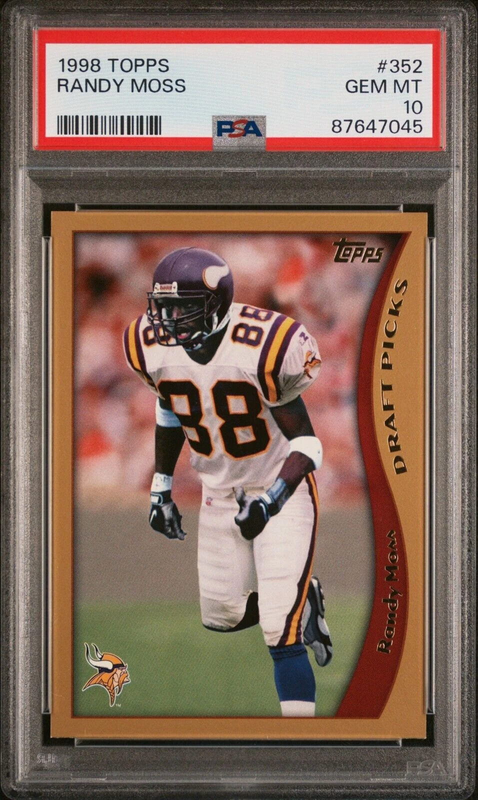 Randy Moss 1998 Topps #352 Base Price Guide - Sports Card Investor