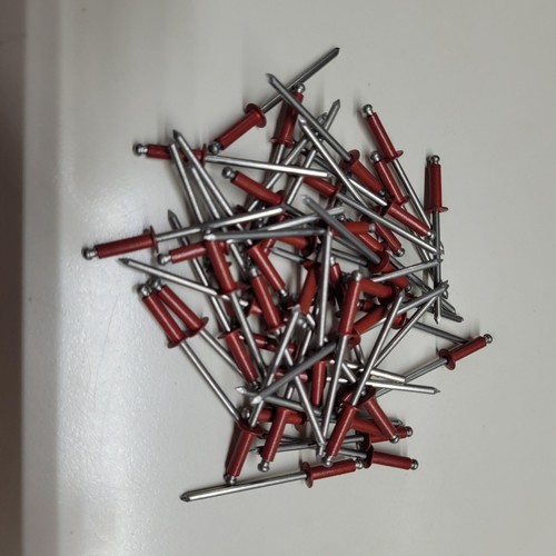 Aluminum - Victory Red Colored Rivets 50 pack | eBay