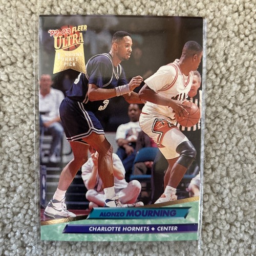 Alonzo Mourning 1992-93 Fleer Ultra Rookie Card #193 NBA HOF RC Free ...