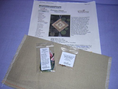Victoria Sampler Promise Pillow Pattern Fabric Accessory Pack Charm | eBay