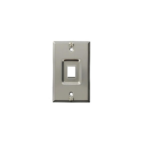 Leviton 4108W-1SP Stainless Steel Quickport Recessed Telephone ...