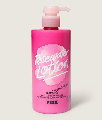 Victoria's Secret PINK ROSEWATER Body Lotion 14 oz New Collagen Lotion ...