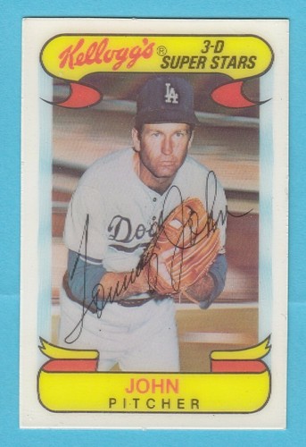 1978 Kellogg's Baseball # 36 Tommy John -- Los Angeles Dodgers -- Box ...
