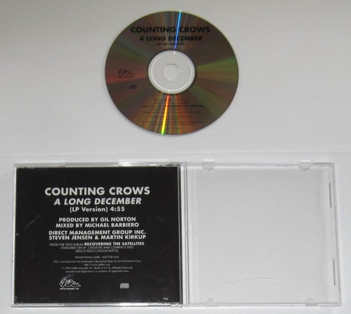 Counting Crows - USA Promo CD Single - "A Long December" - Disc NM | eBay