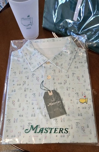 NEW 2025 Masters Tech “Patrons On The Course” Polo Size MEDIUM From ...