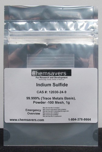 Indium Sulfide, 99.999% (Trace Metals Basis), Powder -100 Mesh, 1g | eBay