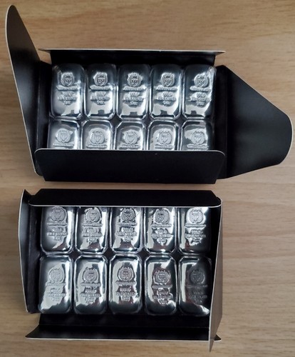20 x Germania Mint Premium Silver 1 oz Bars .9999 (In Mint Box) | eBay
