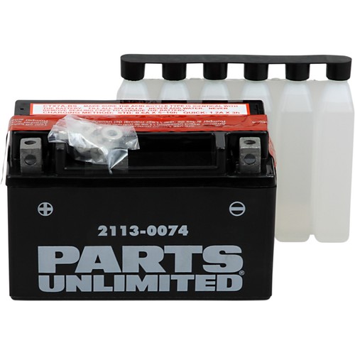 PARTS UNLIMITED 2113-0074 AGM Maintenance-Free Battery AGM Battery ...