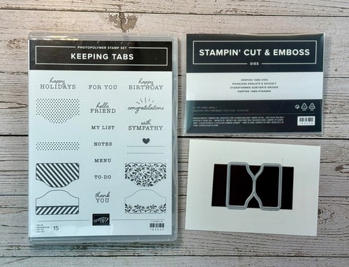 Stampin' Up! KEEPING TABS Stamp Set & Dies Bundle Birthday Holidays ...
