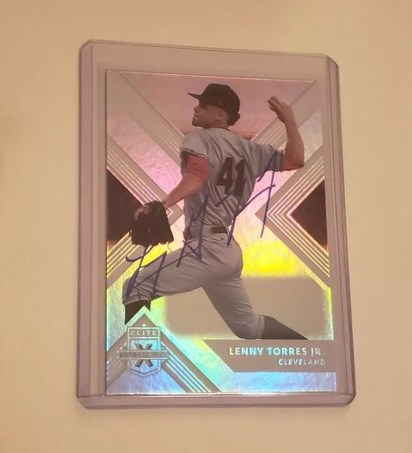 Lenny Torres Jr 2018 Panini Elite Extra Edition Autograph Cleveland ...