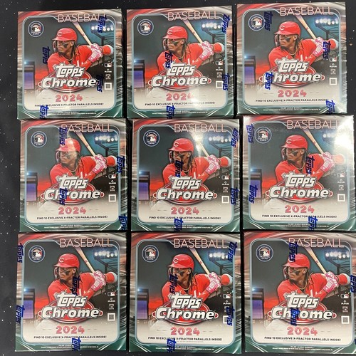 2024 Topps Chrome Baseball Monster Mega Box Lot of 9 Boxes Sealed New ...