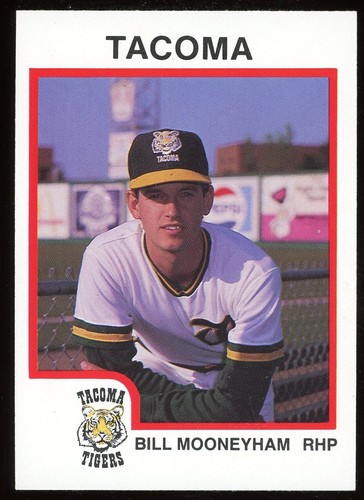 1987 ProCards Tacoma Tigers BILL MOONEYHAM RC ATHLETICS A'S EXPOS ...