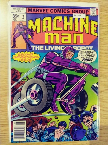 Machine Man vol.1 #2 1978 High Grade 8.0 Marvel Comic Book PA11-25 | eBay