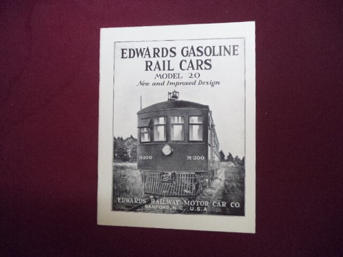 (anon). Edwards Gasoline Rail Cars. Model 20. New and Improved Design ...