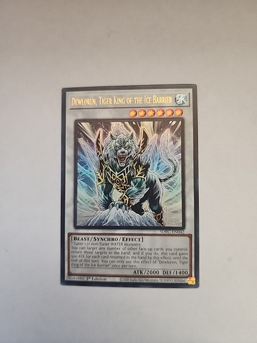 Yu-Gi-Oh! Dewloren, Tiger King of the Ice Barrier 1st Ed. SDFC-EN042 ...