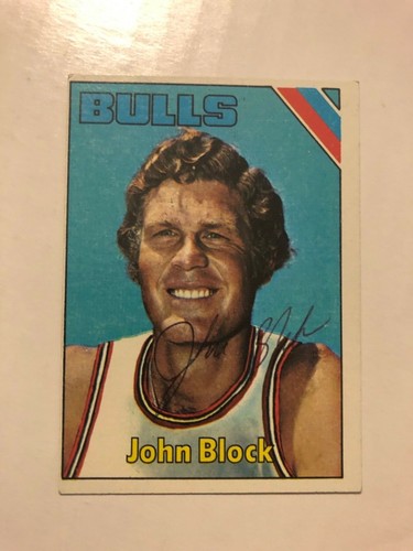 Chicago Bulls JOHN BLOCK Signed Card | eBay