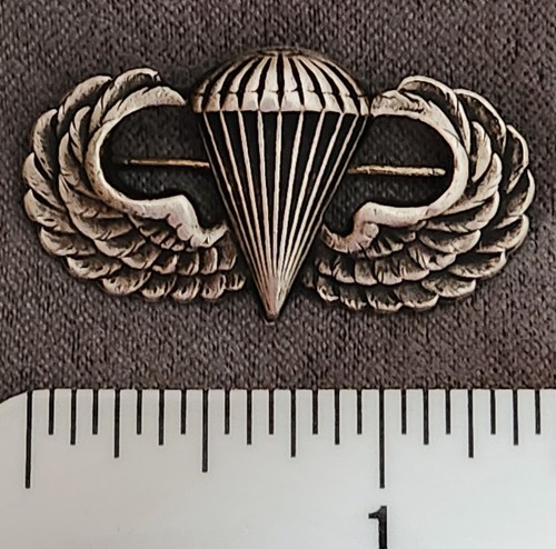 WWII Army Airborne Jump Wings Pin, Sterling Pin-Back | eBay