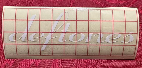 White Classic deftones vinyl decal sticker 5.25”X1.75” | eBay