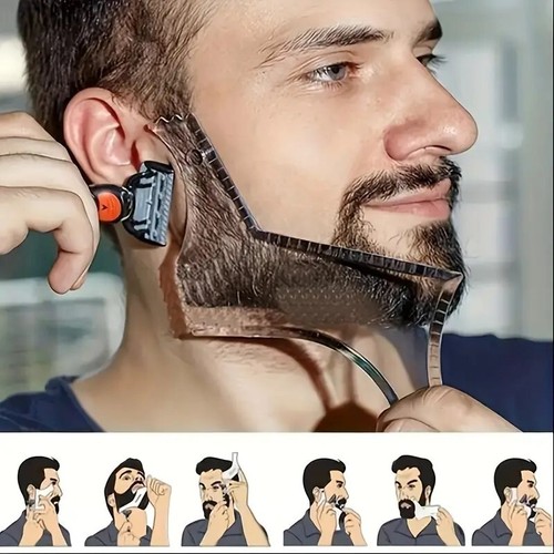 Beard Ruler, Beard Styling Tool, Beard Styling Comb, Beard Template ...