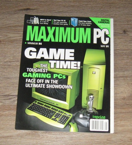 Maximum PC Computer magazine May 2001 Paint Your Case GAME TIME Gaming ...