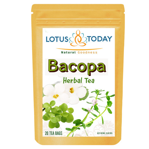 Bacopa herbal tea 100 Tea bags pack Sleepy Night Time Memory Brain ...