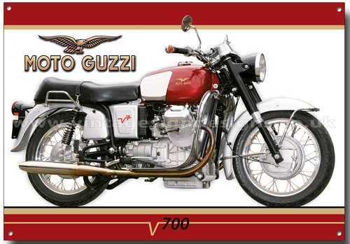 MOTO GUZZI V700 MOTORCYCLE METAL SIGN.(A3 SIZE) CLASSIC MOTORCYCLES | eBay