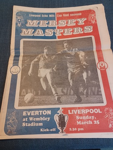 Liverpool Echo 1984 Milk Cup Final Everton V Liverpool Souvenir Paper ...