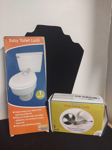 Wappa Baby 2 Pc Lot Baby Toilet Lock/ Door Lever Lock | eBay