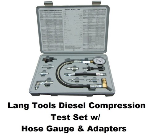 Lang Tools Diesel Compression Test Set w/ Hose Gauge & Adapters - BRAND ...