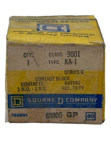 SQUARE D COMPANY 9001 KA-1 SERIES G CONTACTOR BLOCK | eBay