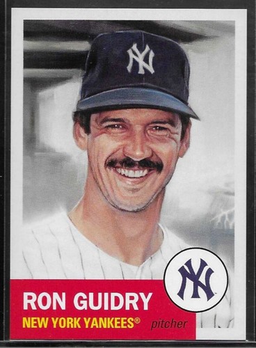 2023 TOPPS LIVING SET # 619 RON GUIDRY New York Yankees 2,250 Printed b ...