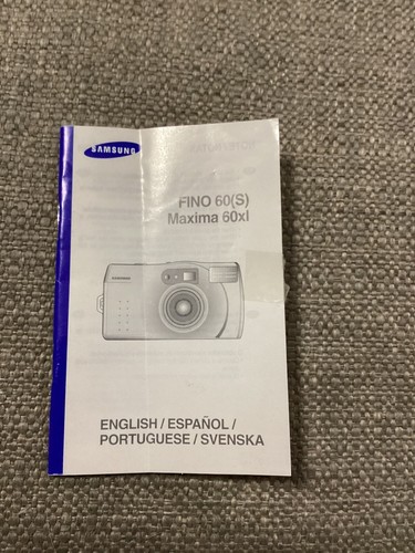 Samsung Fino 60(S) Maxima 60 Xl 35mm Point and Shoot film Camera ...