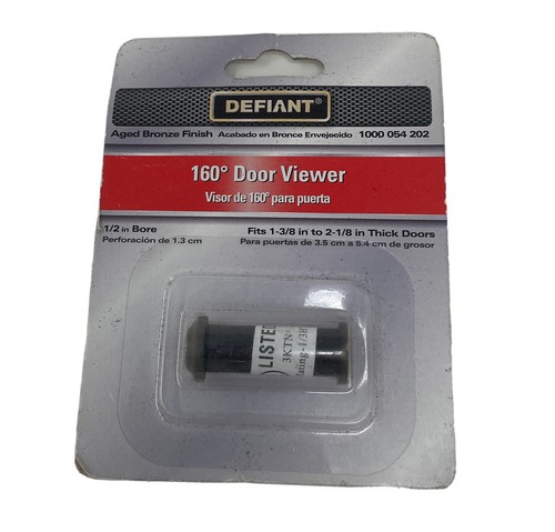 DEFIANT AGED BRONZE FINISH 160 DEGREE DOOR VIEWER 1/2 INCH BORE | eBay