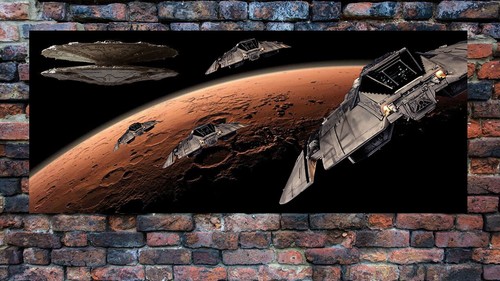 Battlestar Galactica 1978 Base Star Cylon Planet Raider 48" x 20 ...