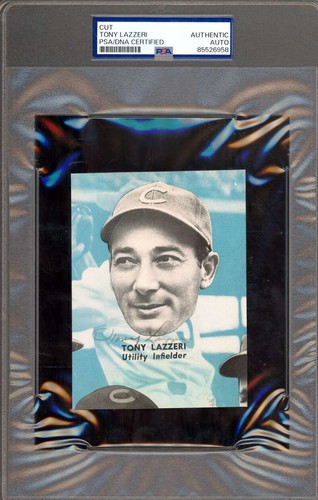 Tony Lazzeri PSA DNA Coa Signed Photograph Autograph | eBay