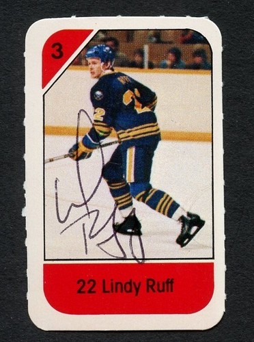 Lindy Ruff signed autograph auto 1982-83 Post Cereal NHL Hockey Card | eBay