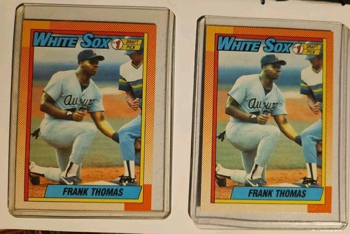 Frank Thomas 1990 Topps 1st Draft Pick 2 Card Lot | eBay