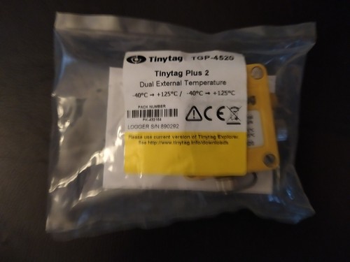 Tinytag Plus 2 TGP-4520 temperature data logger use with two thermistor ...