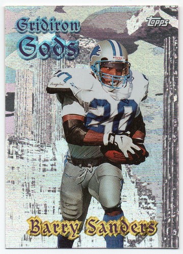 1998 Topps Gridiron Gods G1 Barry Sanders Detroit Lions 1:36 | eBay